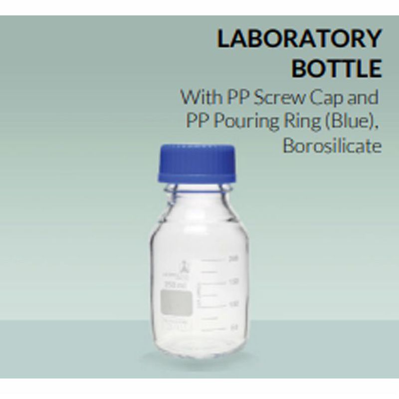 Normax Laboratory Bottle Clear with Blue Screw Cap 1000 ml - 21 802 545