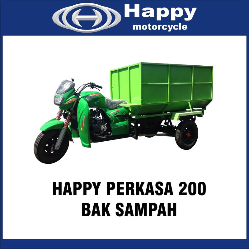 MOTOR RODA TIGA - HAPPY PERKASA 200CC - BAK SAMPAH - VIN 2023