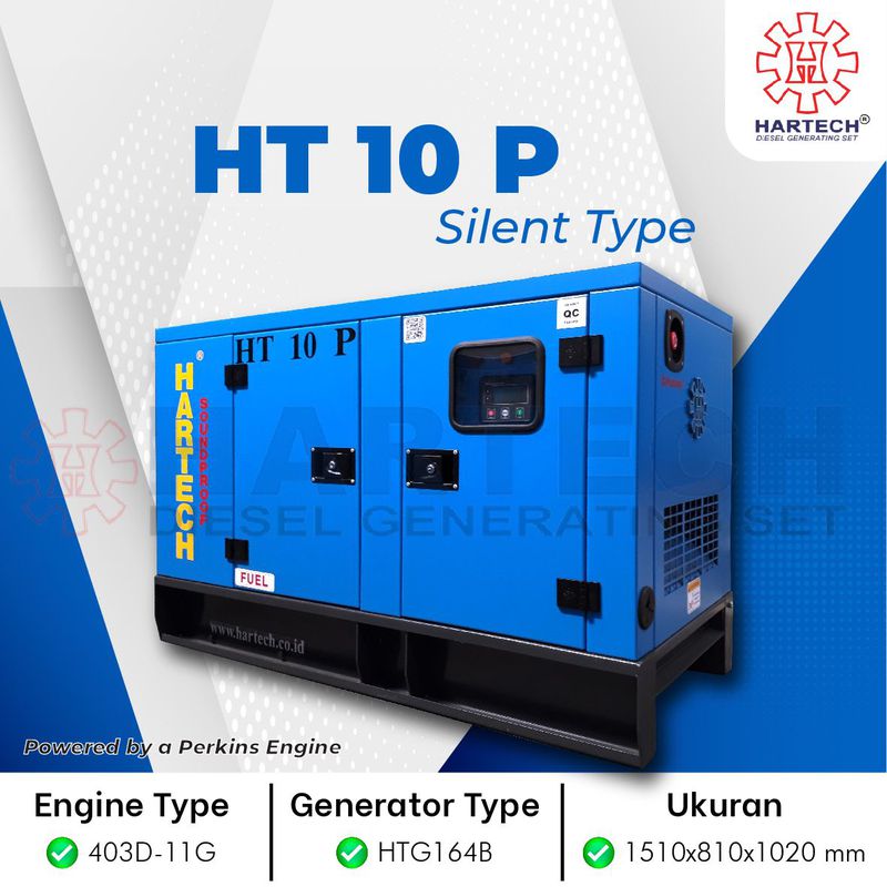 Generator Set (Genset) Hartech HT 10 P - Silent Type