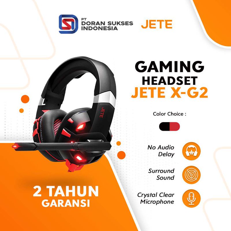 Headset Gaming Headphone Gaming Noise Cancelling JETEX G2 - Garansi 2 Tahun