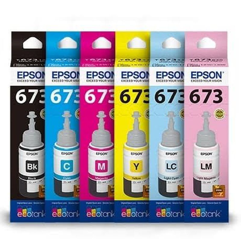 Tinta Inkjet Epson T673 - Merah
