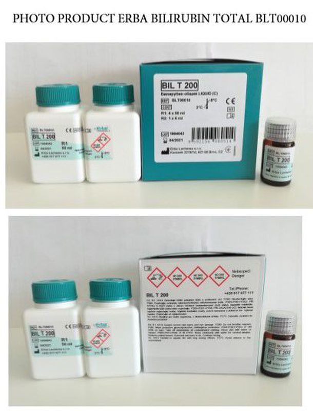 Bilirubin Total 200 ERBA Lachema