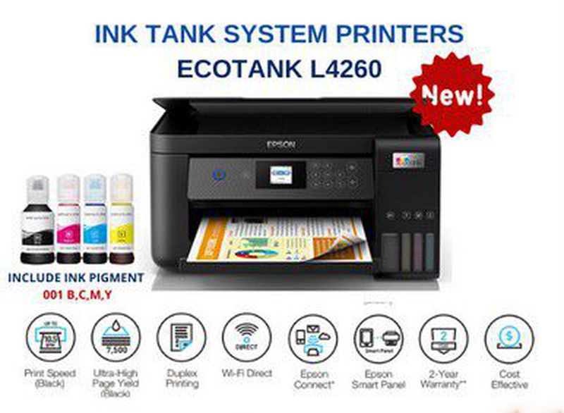 Epson L4260 Printer EcoTank A4 Wi-Fi Duplex All-in-One