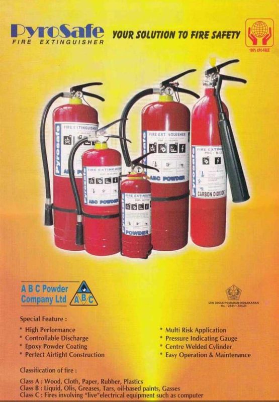 ALAT PEMADAM API RINGAN ABC POWDER 6 KG PYROSAFE - Newborn - 1 Kg Poder