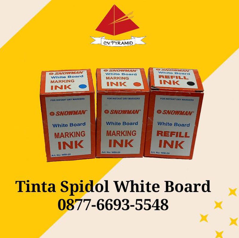 TINTA SPIDOL WHITE BOARD MERK SNOWMAN - Biru