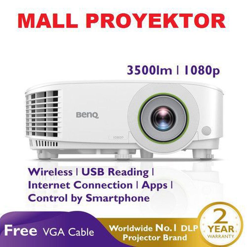 PROYEKTOR WIRELESS BENQ EH600 3500LM FULL HD MEETING SMART PROJECTOR