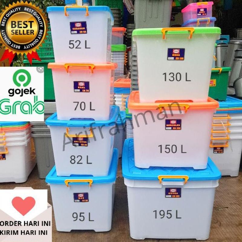 SHINPO-Container Box25-30-45-52-70-82-95-130-150-195 Liter - 52 Liter