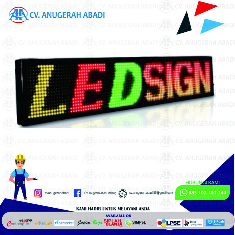 RUNNING TEXT FULL COLOUR 16 PANEL FC12864IN (INDOOR)