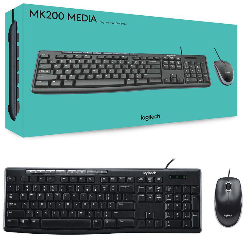 Keybord + Mouse Logitech MK 200