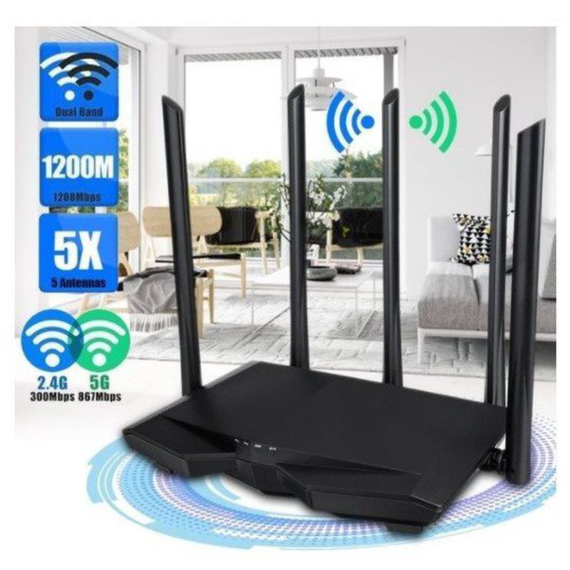 Tenda AC7 AC1200 Smart Dual Band Wifi Wireless Router 4 x