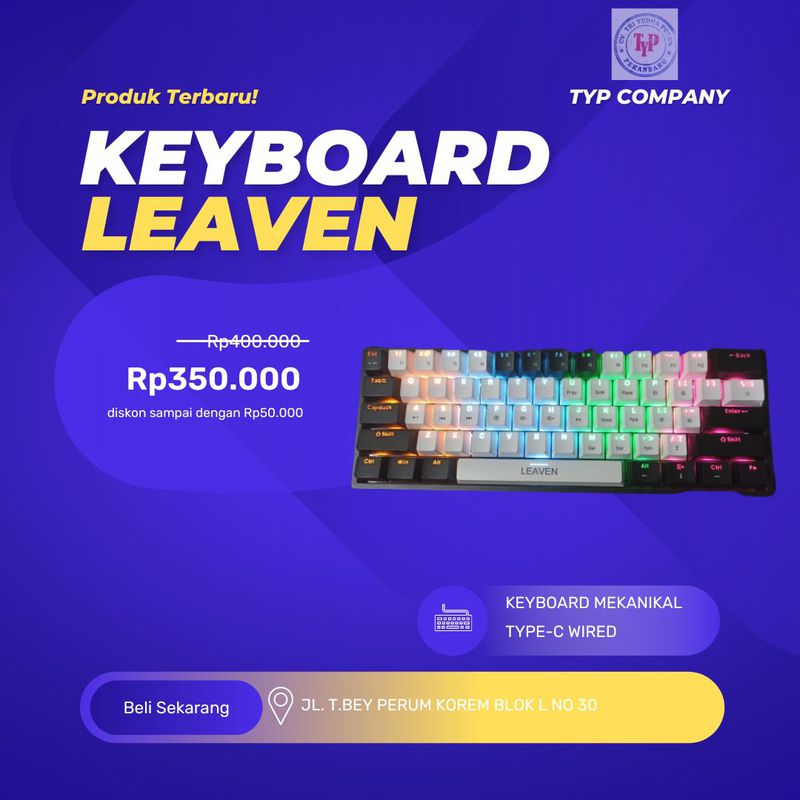 KEYBOARD MEKANIKAL LEAVEN