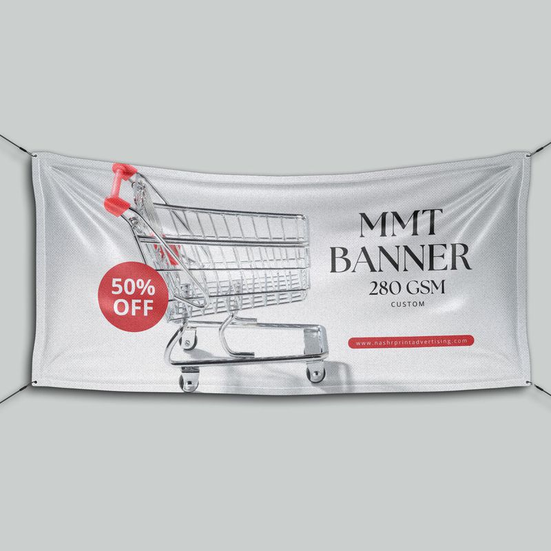 MMT BANNER 280 GR UKURAN 120 X 60 CM