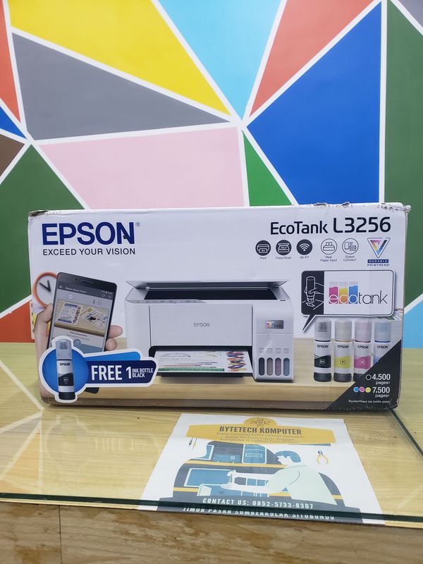 Printer Epson EcoTank L3256 Print Scan Copy Wireless