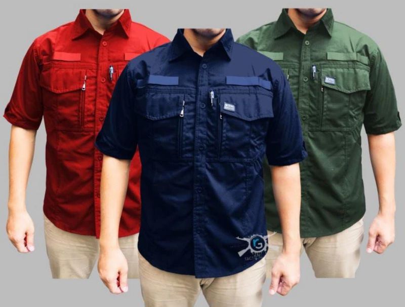 Kemeja Seragam Lapangan Lengan Pendek STR - M - Putih