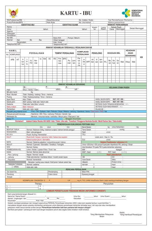 (Pre Oder) Kartu Ibu 2 sisi -- Full color