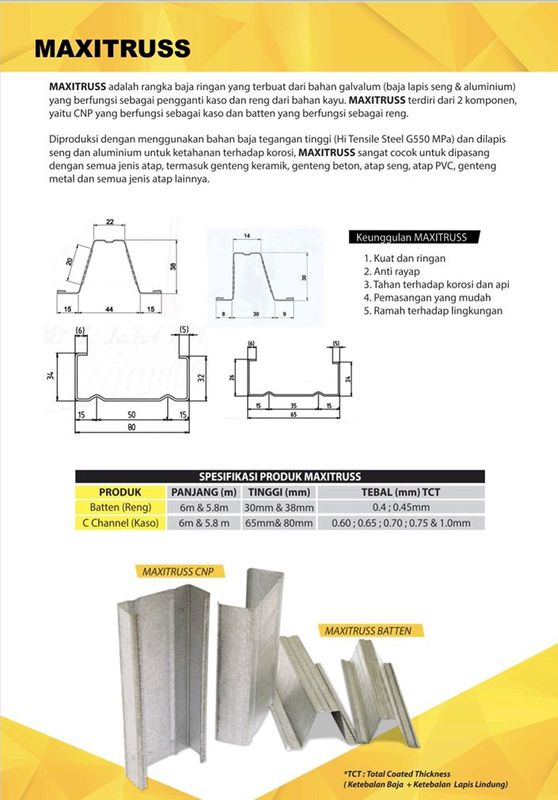 Reng 32-45 Baja ringan