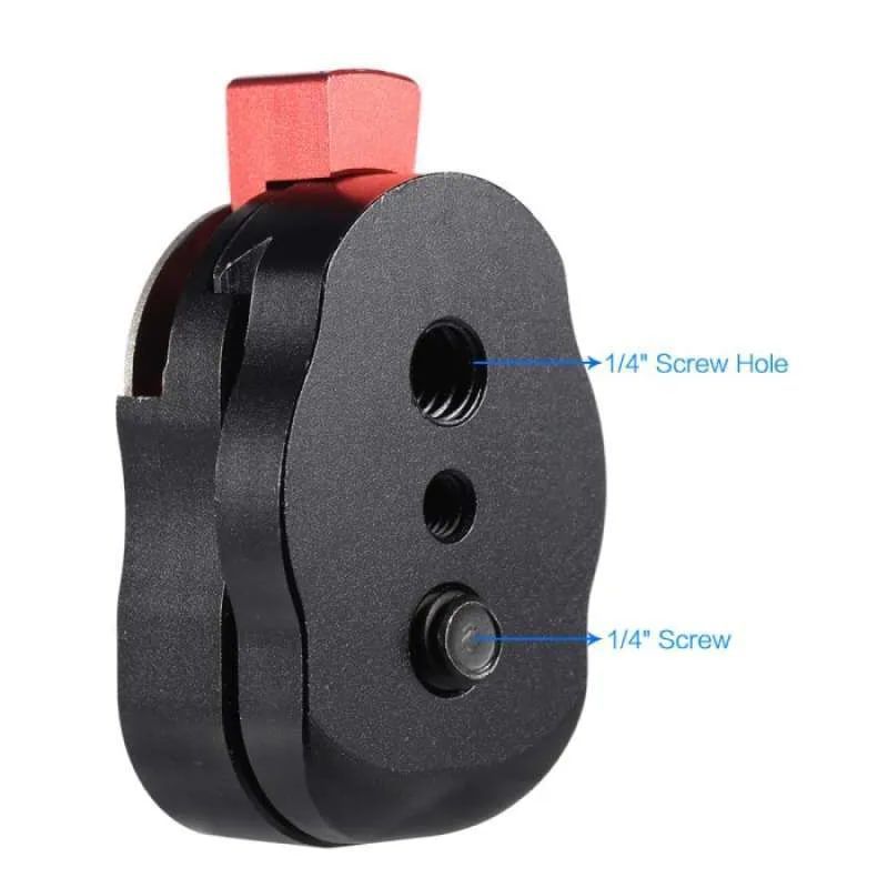 Aluminum Steel Mini Quick Release Plate For Camera Camcorder Rig LCD