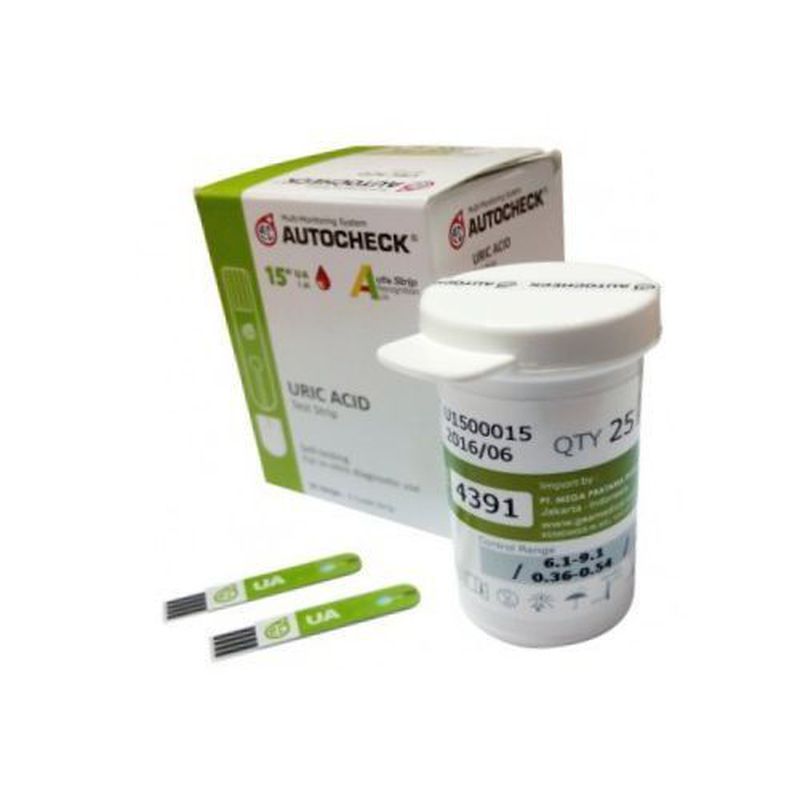 Stick - Strip Uric Acid Autocheck Box 25 Test Strip