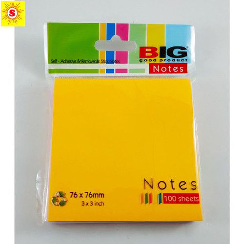 Notes BIG | Memo Warna Warni | Sticky Notes Tempel | Post it 100 Sheets ...