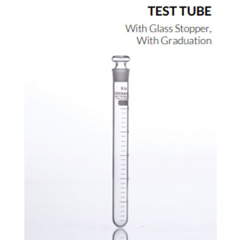 Iwaki Test Tube With Grad With Glass Stopper 30 ml TS 19 - 9812TST30