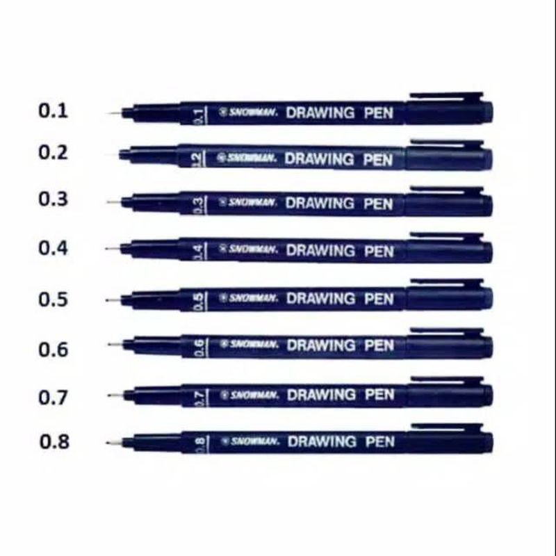 Drawing Pen - 0.2 Biru
