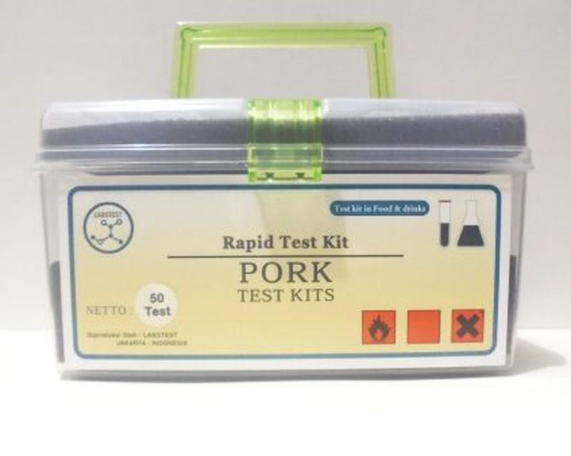 Reagen Uji Kandungan Daging Babi Test Kit / Rapid Test Pork Test Kit