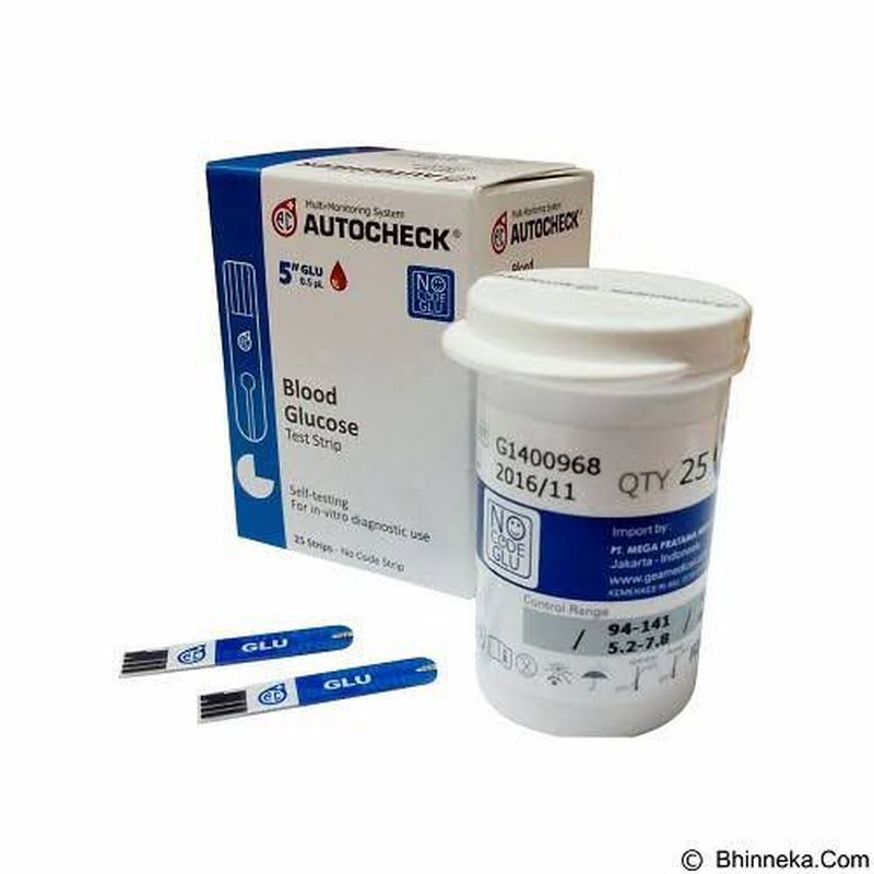 Stick - Strip Glucose Autocheck Box 25 Test Strip
