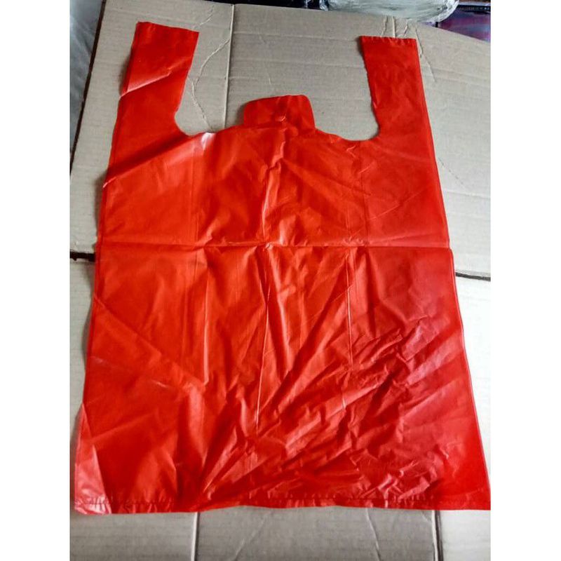 PLASTIK / KRESEK BESAR WARNA - Merah