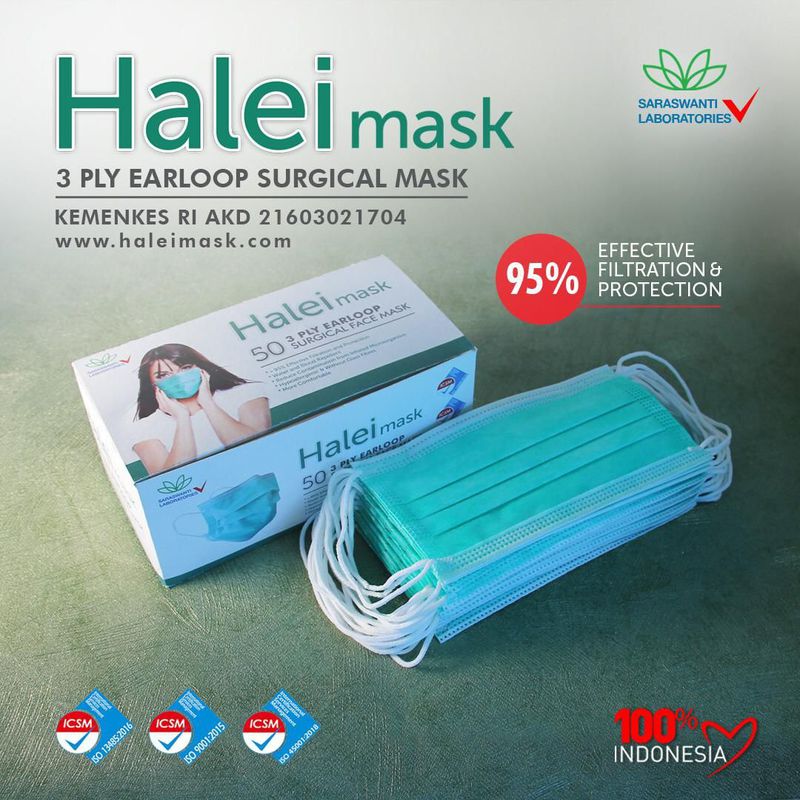 Masker Bedah 3 Ply Ear Loop