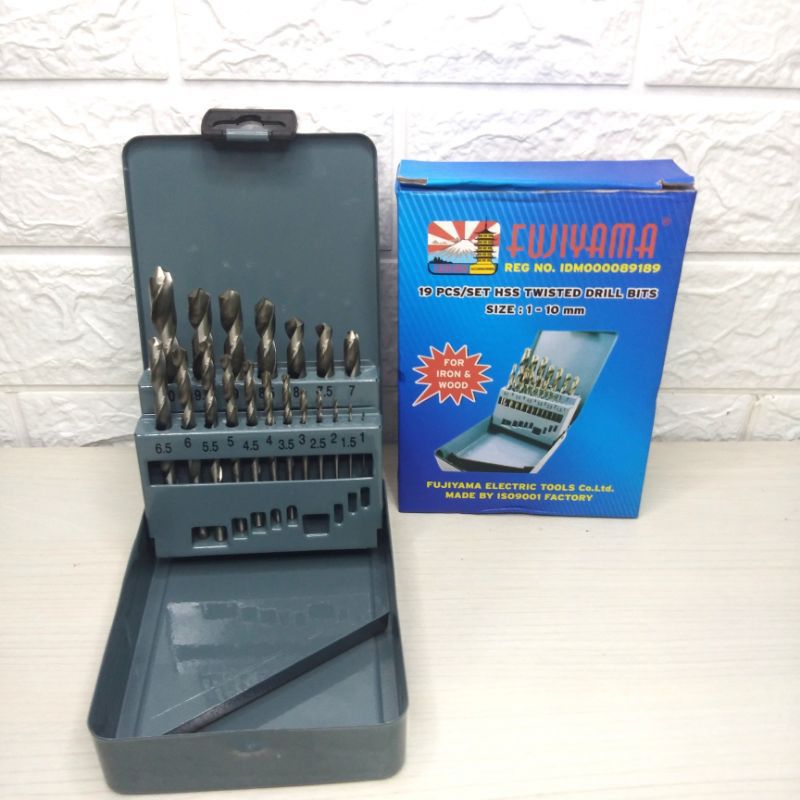 Mata Bor Besi Set 1-10 mm