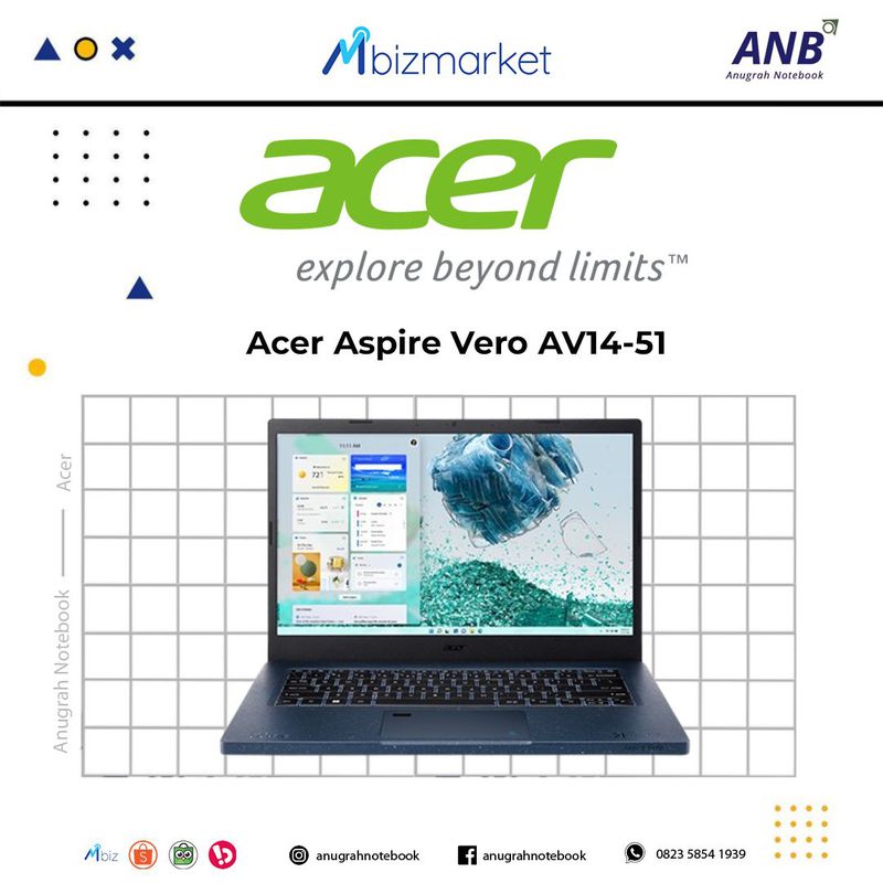 Acer Aspire Vero AV14-51 Intel Core i5-1235U/8GB/512GB/14"