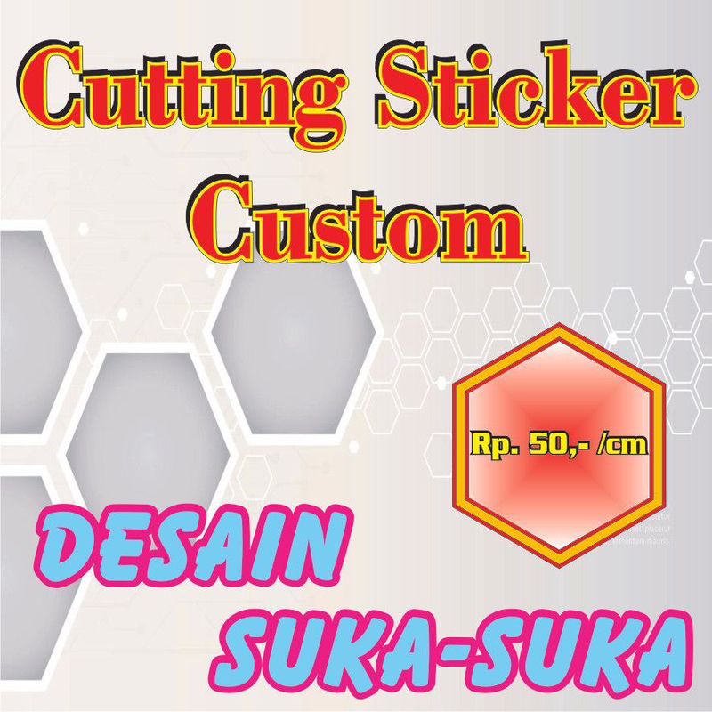 Cutting Sticker Stiker Custom