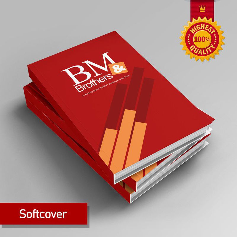 Cetak/foto copy A4/F4, jilid soft cover art paper, jumlah halaman s/d 100