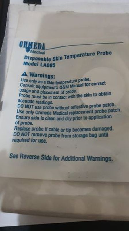 Disposable Skin Temperature Probe Model LA005