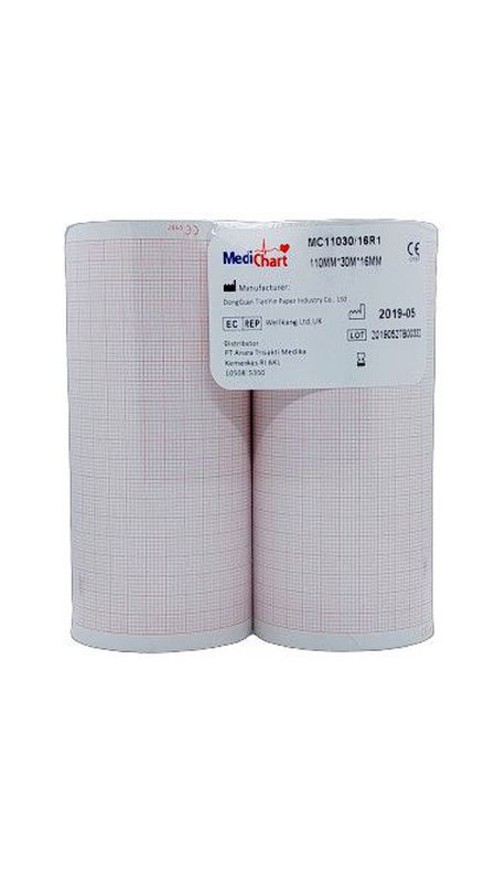 Kertas Ekg/Ecg Red Out Roll 110mm x 30m x 16mm