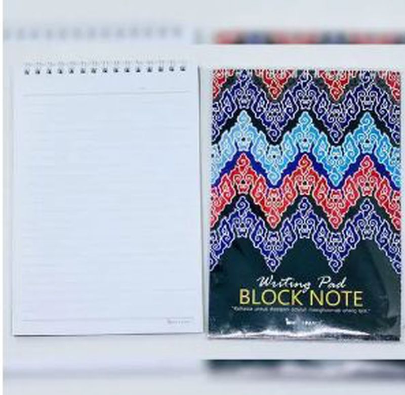 Block Note Spiral Batik