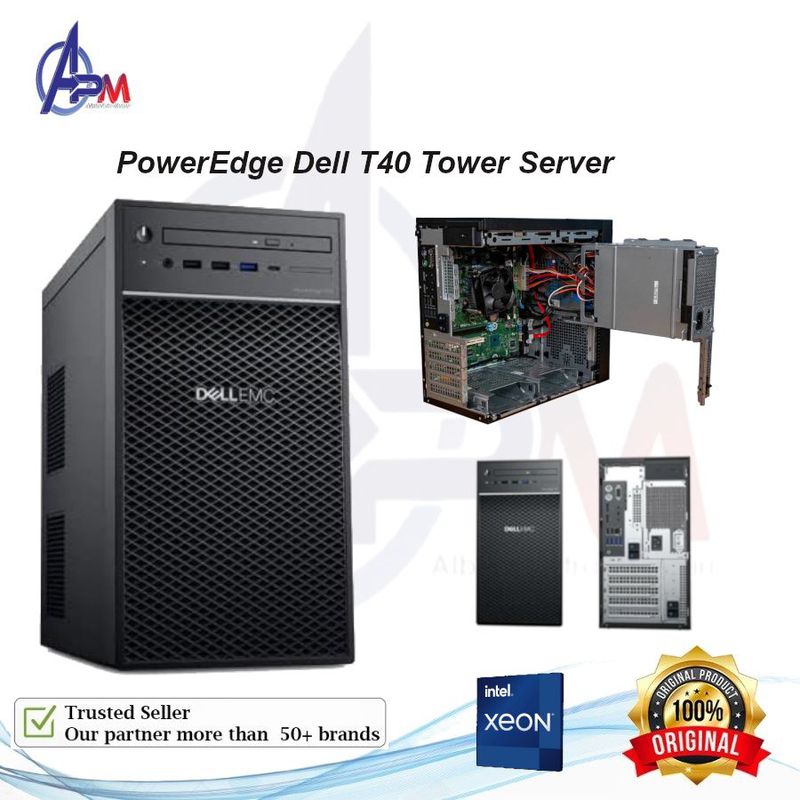 PowerEdge DELL T40 TOWER SERVER Xeon E-2224G 16GB 1TB