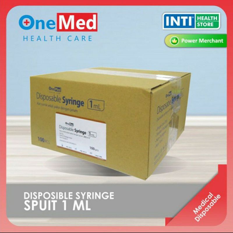 Disposable 1cc Syringe 1ml OneMed Box 100pc