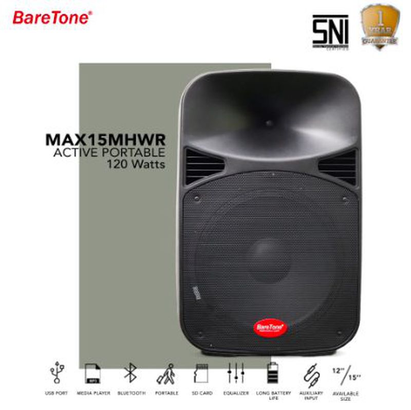 Speaker Portable Meeting Wireless 15 Inch Baretone MAX15MHWR Original ...