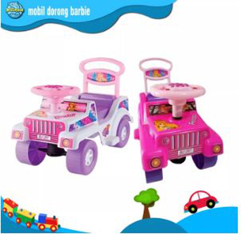 Mobil Dorong Princess Barbie Jeep
