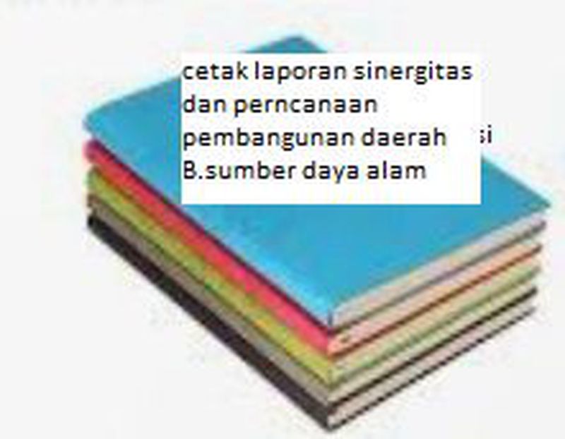 cetak laporan sinergitas dan harmonisasi B. sumber daya alam