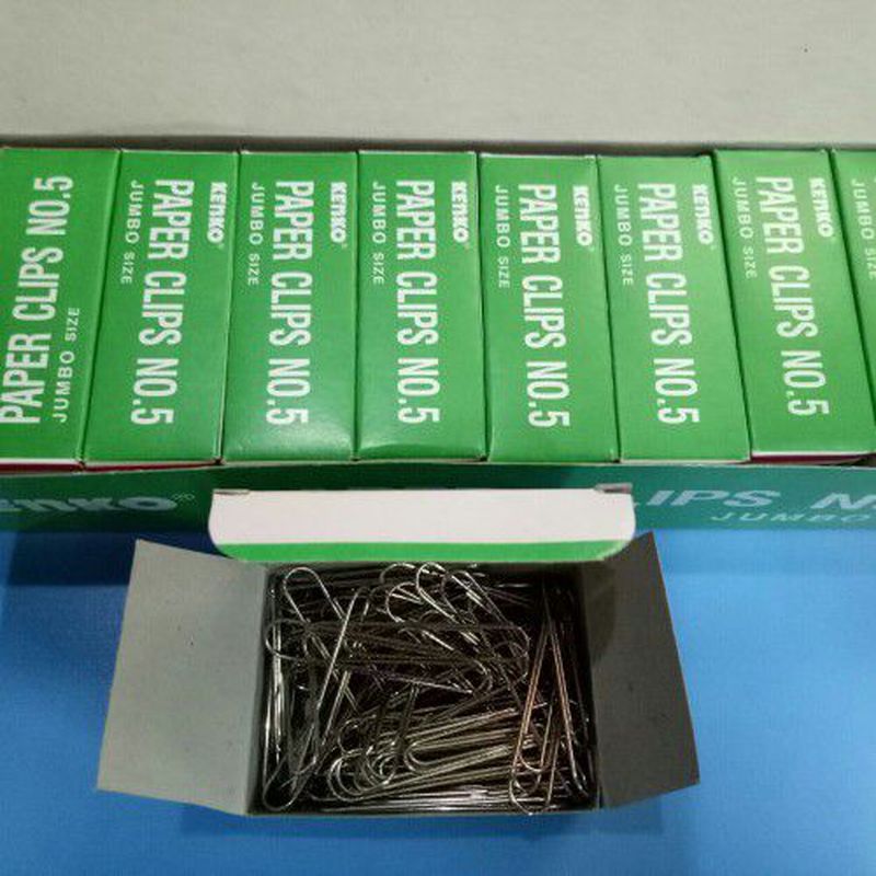 Paper Clips No. 5 Trigonal Jumbo Box