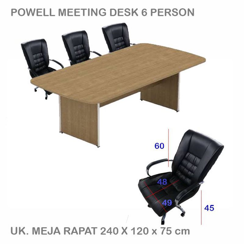 Meja Rapat Meeting Desk 6 Orang