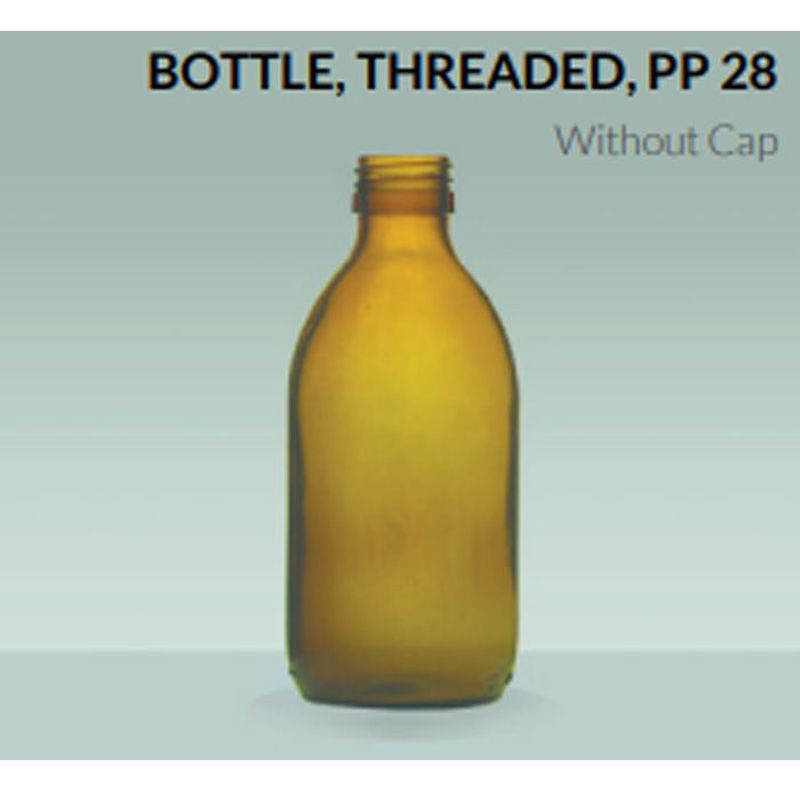 Normax Bottle Threaded clear without cap 100 ml - 40 400 11