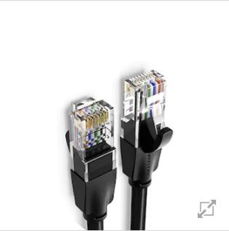 Vention Kabel LAN RJ45 Cat.6 UTP Ethernet Gigabit IBE Round Black - 35 ...