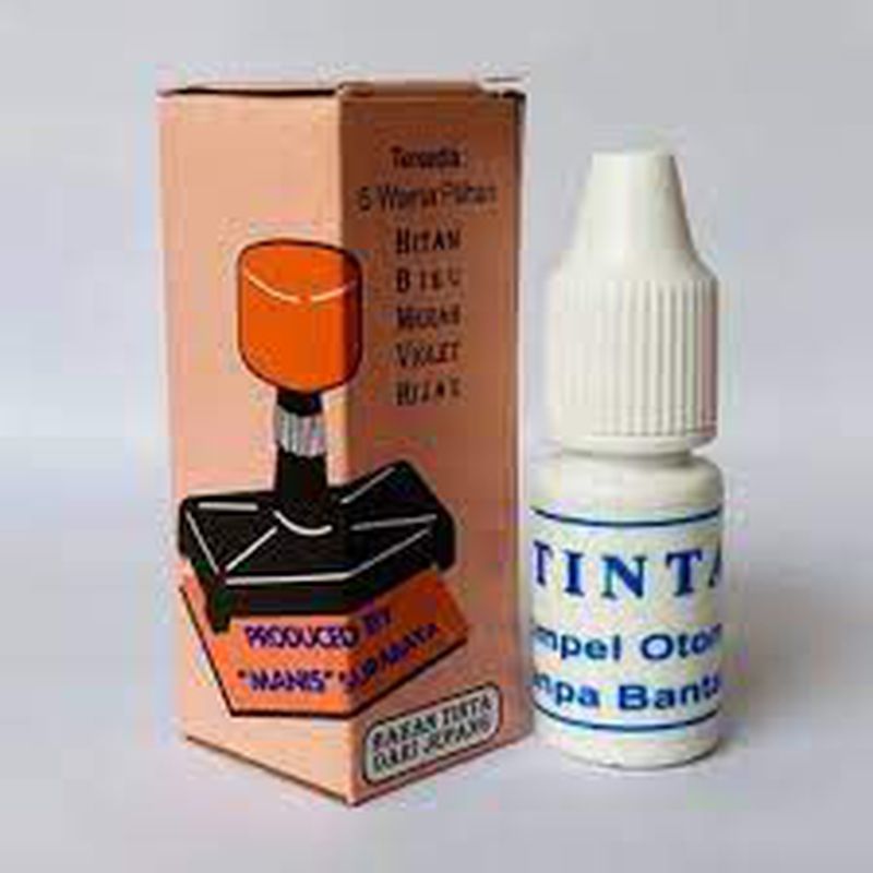 Tinta stempel otomatis (Biru,ungu,merah)