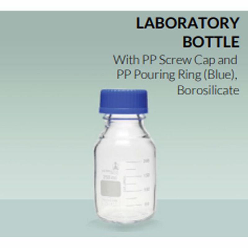 Normax Laboratory Bottle Amber with Blue Screw Cap 1000 ml - 21 804 545