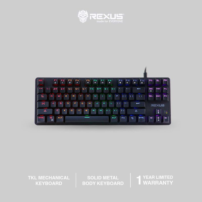 Rexus Keyboard Gaming Mechanical Legionare MX5.2 TKL Black Grey, Brown ...