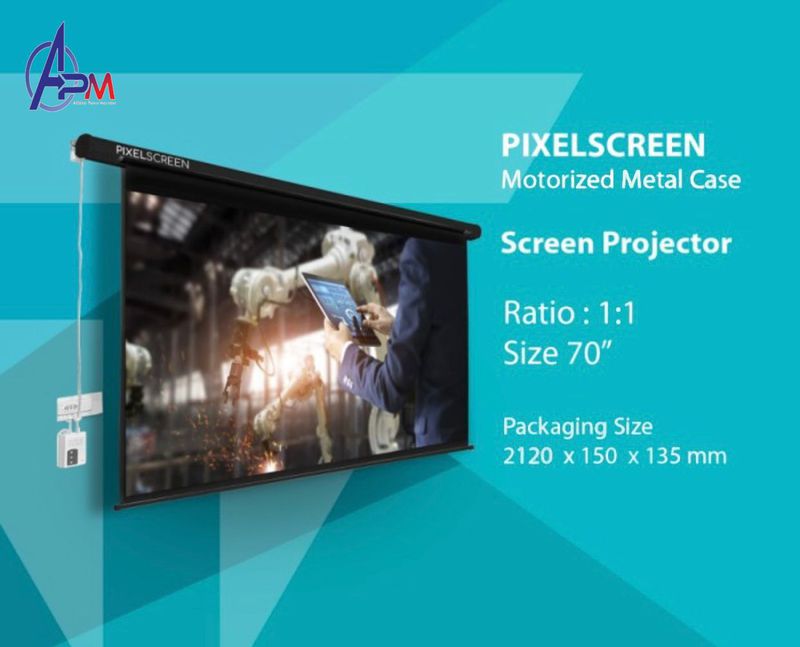 PIXEL SCREEN SCREEN PROJECTOR MOTORIZED 70 INCH
