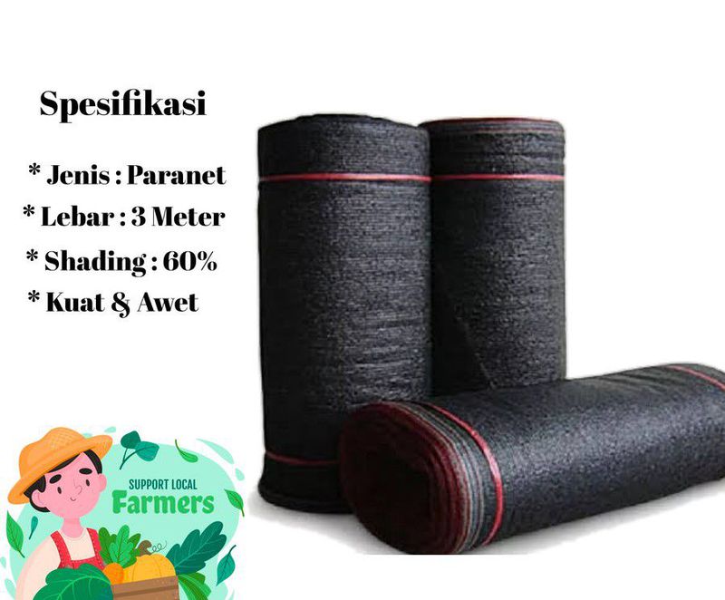 Paranet 60% Shading Jaring Atap Hitam